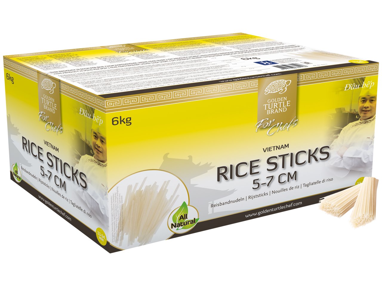 Rice Sticks (5-7 cm) - Golden Turtle for Chefs