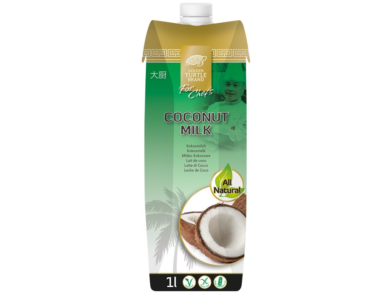 Coconut Milk Tetra Pak (17-19% Fat) - Golden Turtle for Chefs